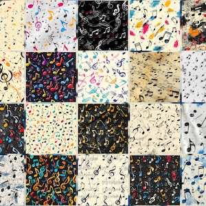 Musical Notes Seamless Pattern Digital Download Tile Background Music ...