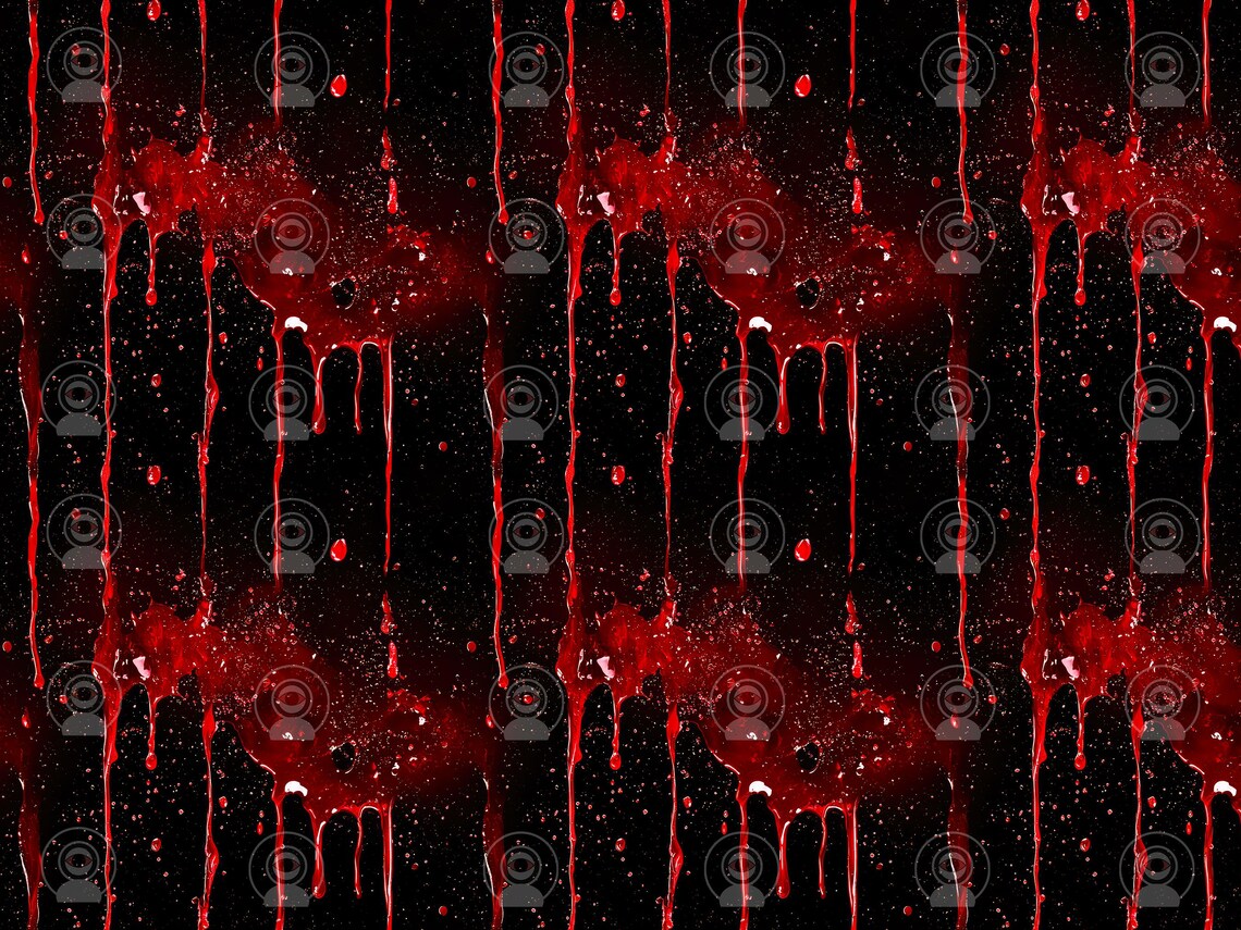 Blood Splatter Seamless Pattern Digital Download Tile Background Horror ...
