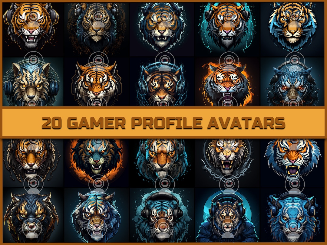 Epic Tiger Gamer 20 Digital Download Gaming Profile Logos, High ...
