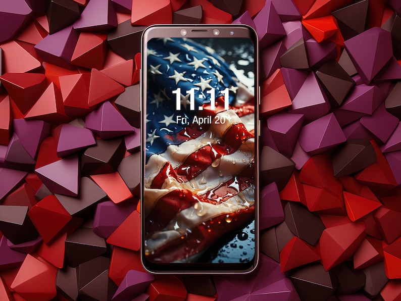 American Flag Phone Wallpaper 12 Digital Download Backgrounds Patriotic ...