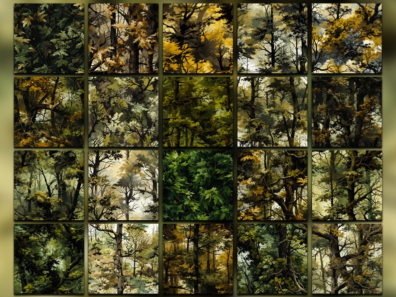 Tree Camo Seamless Pattern Digital Download Tile Background Camouflage ...