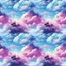 Pastel Clouds Seamless Pattern Digital Download Tile Background Pastel ...