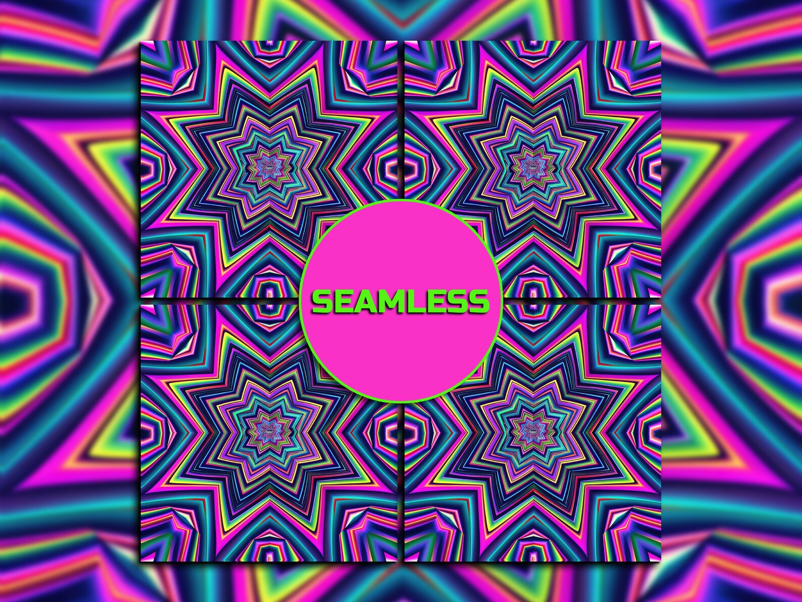 Trippy Illusion Seamless Pattern Digital Download Tile Background ...