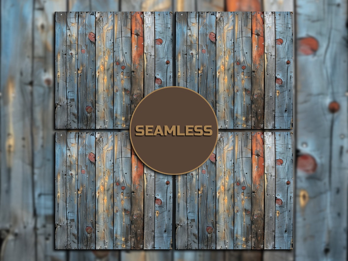 Rustic Wood Seamless Pattern Digital Download Tile Background Country ...
