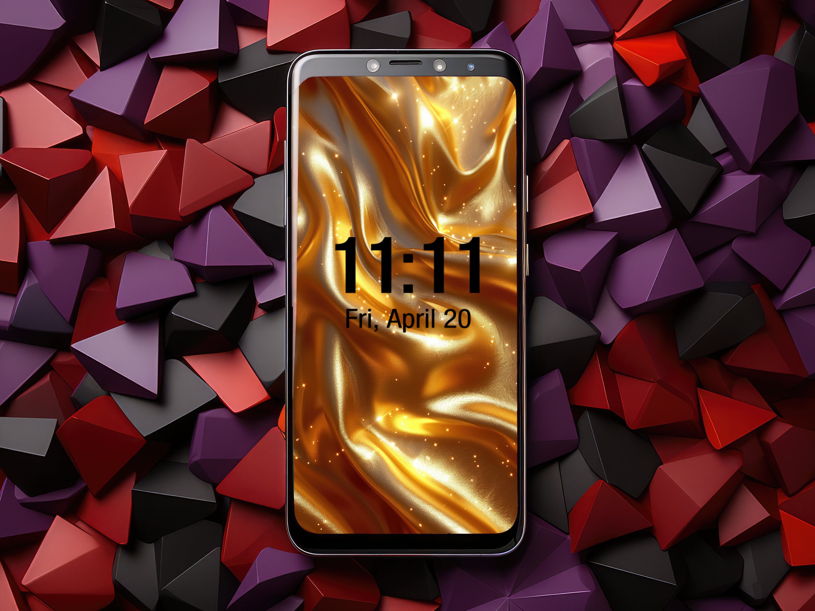 Gold Satin Phone Wallpaper 8 Digital Download Backgrounds Luxury Gold ...