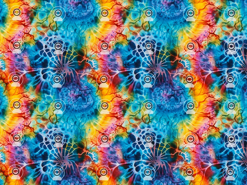 Tie Dye Seamless Pattern Groovy Digital Download Psychedelic Tile ...