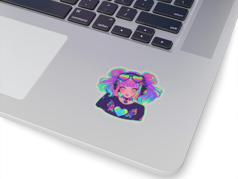 Trippy Gamer Girl Digital Download Transparent PNG SVG Psychedelic Clip ...