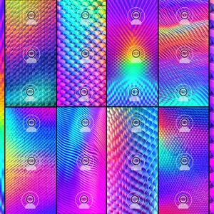 Trippy Gradient Prism Phone Wallpaper 8 Digital Download Backgrounds ...