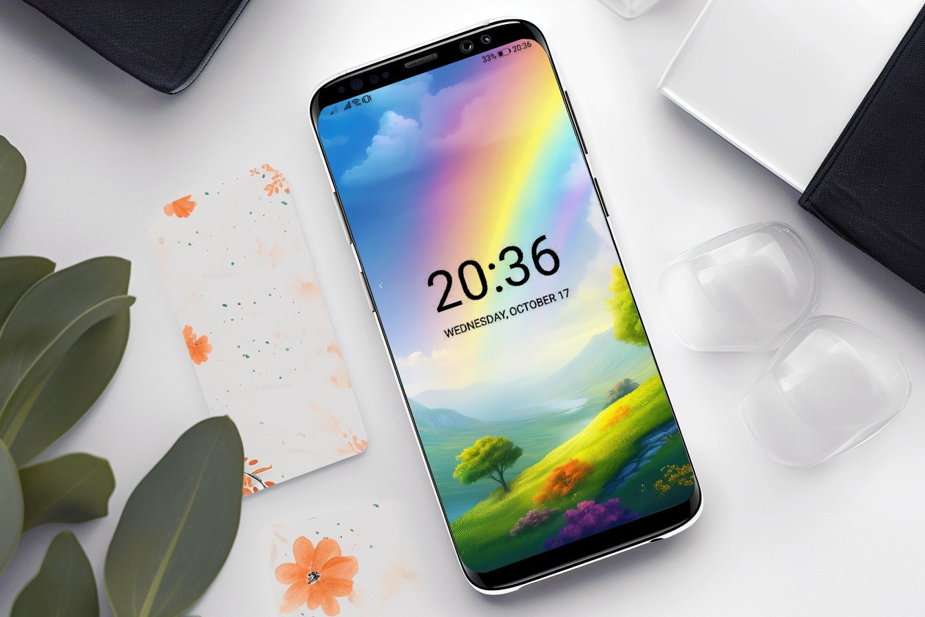 Rainbow Phone Wallpaper 8 Digital Download Backgrounds Pride iPhone ...