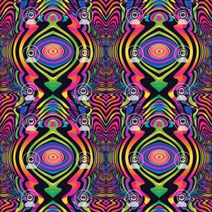 Trippy Illusion Seamless Pattern Digital Download Tile Background ...