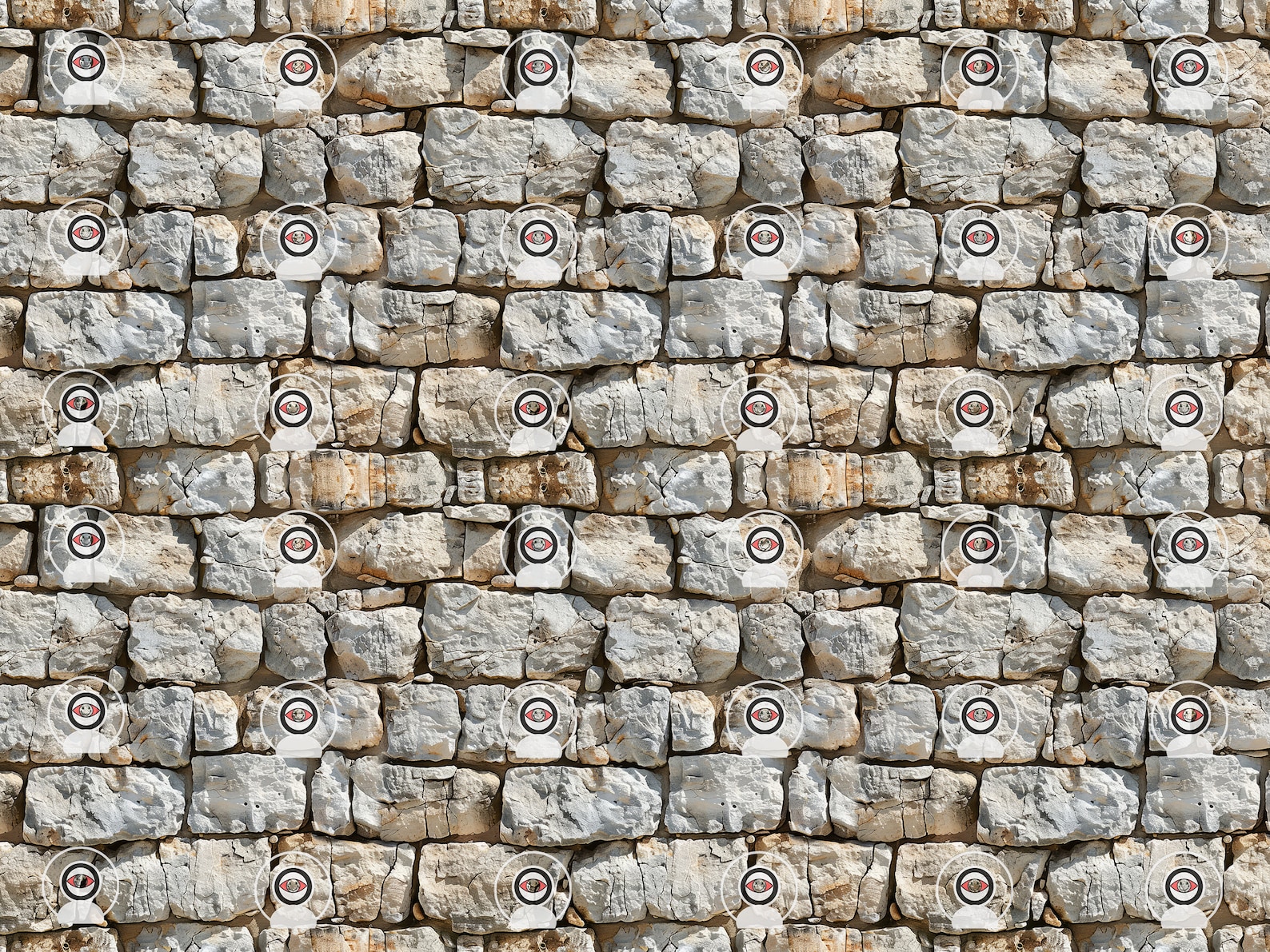 Stone Wall Seamless Pattern Digital Download Tile Background Rustic ...