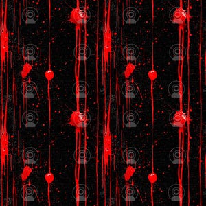 Blood Splatter Seamless Pattern Digital Download Tile Background Horror ...
