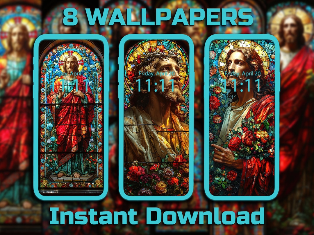 Jesus Christ Phone Wallpaper 8 Digital Download Backgrounds Christian ...