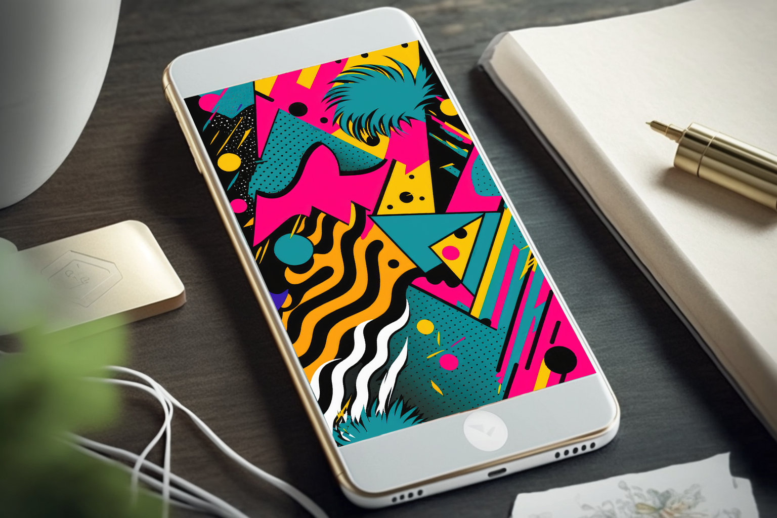 Retro 80's Phone Wallpaper 12 Digital Download iPhone Backgrounds ...