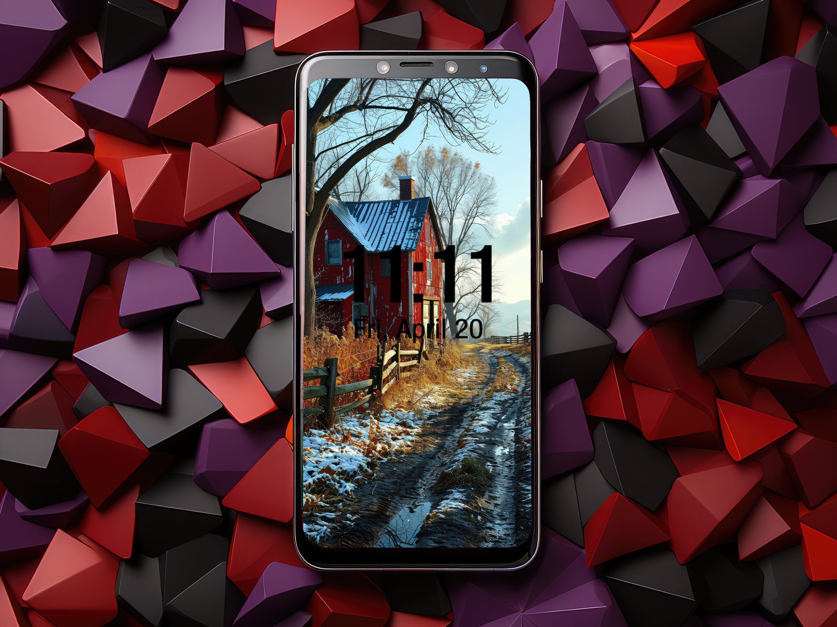 Rustic Farmhouse Phone Wallpaper 8 Digital Download Backgrounds Country ...