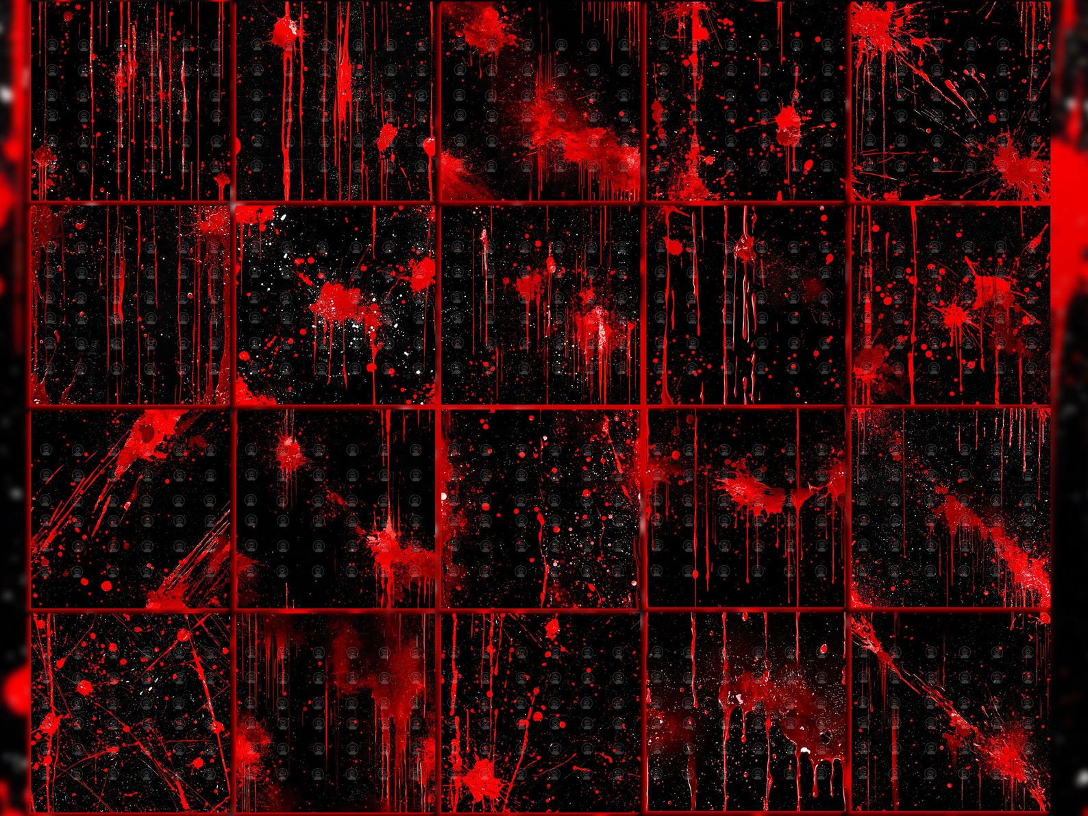 Blood Splatter Seamless Pattern Digital Download Tile Background Horror ...