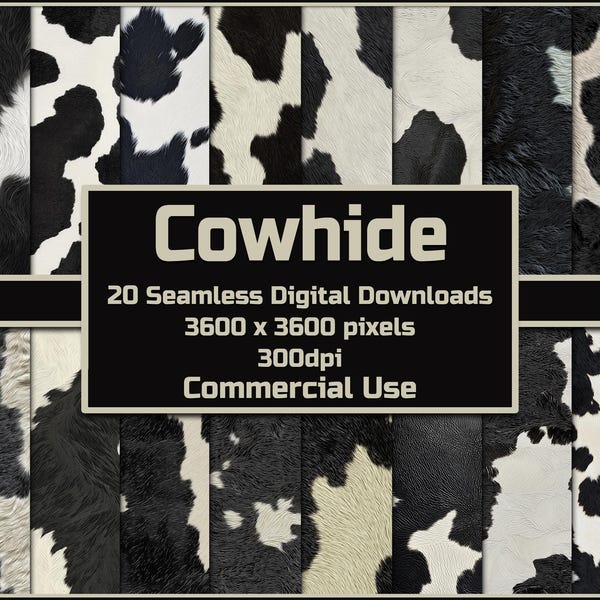 Cow Print Wallpaper - Etsy