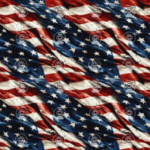 American Flag Seamless Pattern Digital Download Tile Background ...
