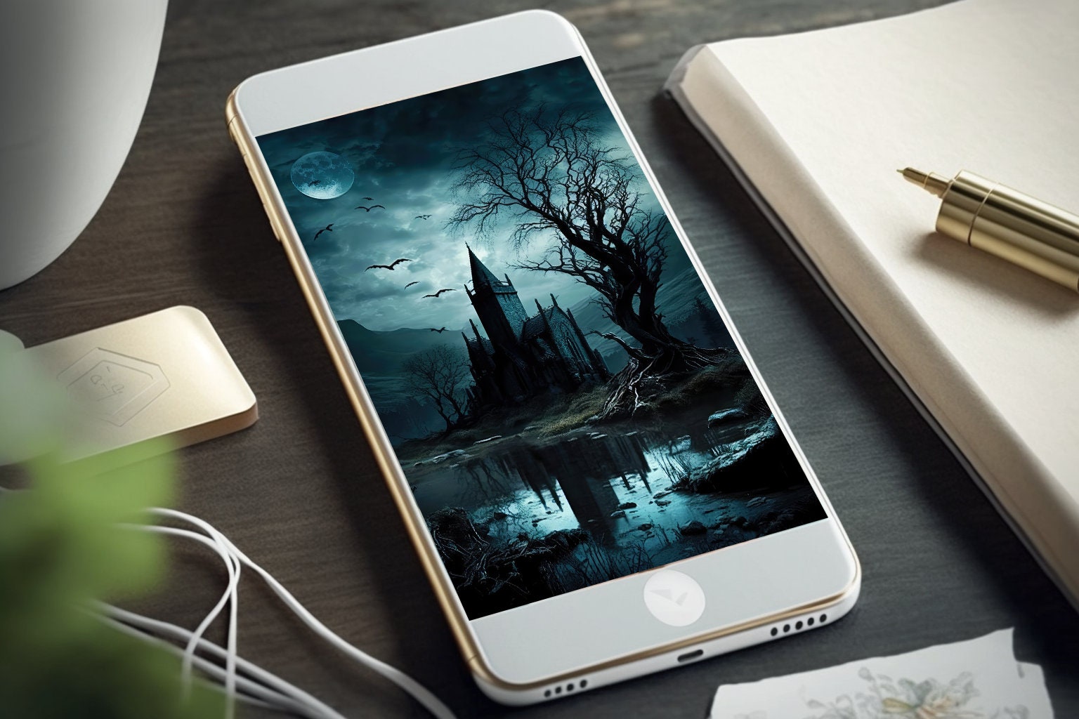 Gothic Castle Phone Wallpaper 6 Pack Digital Download Backgrounds ...