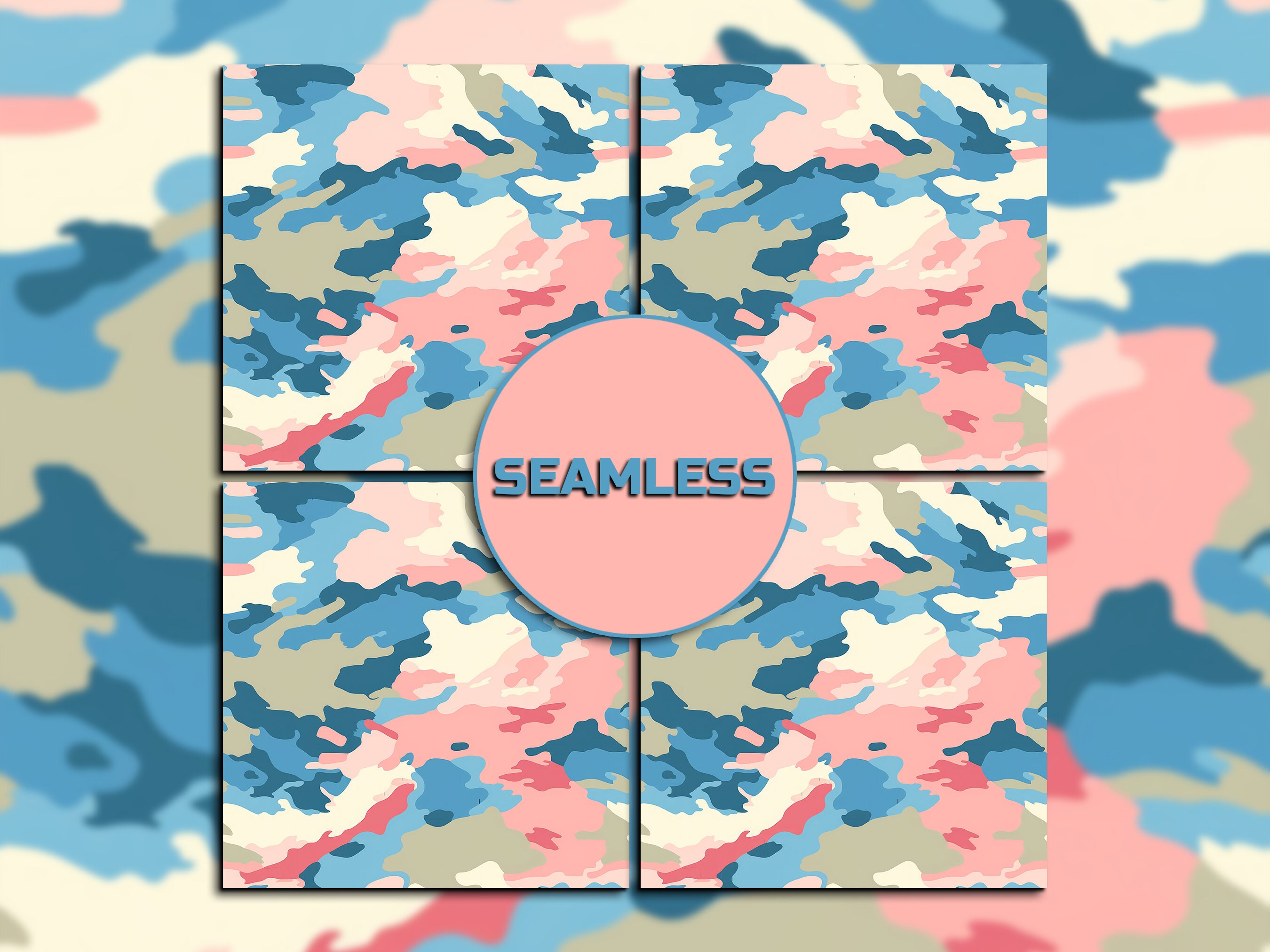Pastel Camo Digital Download Tile Background Pastel Military Wallpaper ...