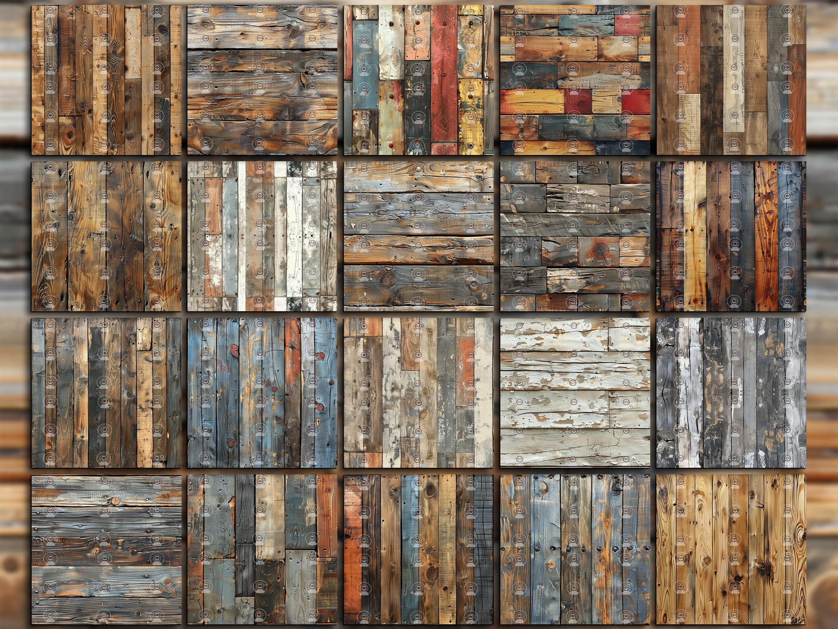 Rustic Wood Seamless Pattern Digital Download Tile Background Country ...