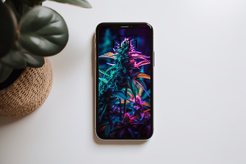 Cannabis Wallpaper 8 Digital Download Backgrounds Marijuana iPhone ...
