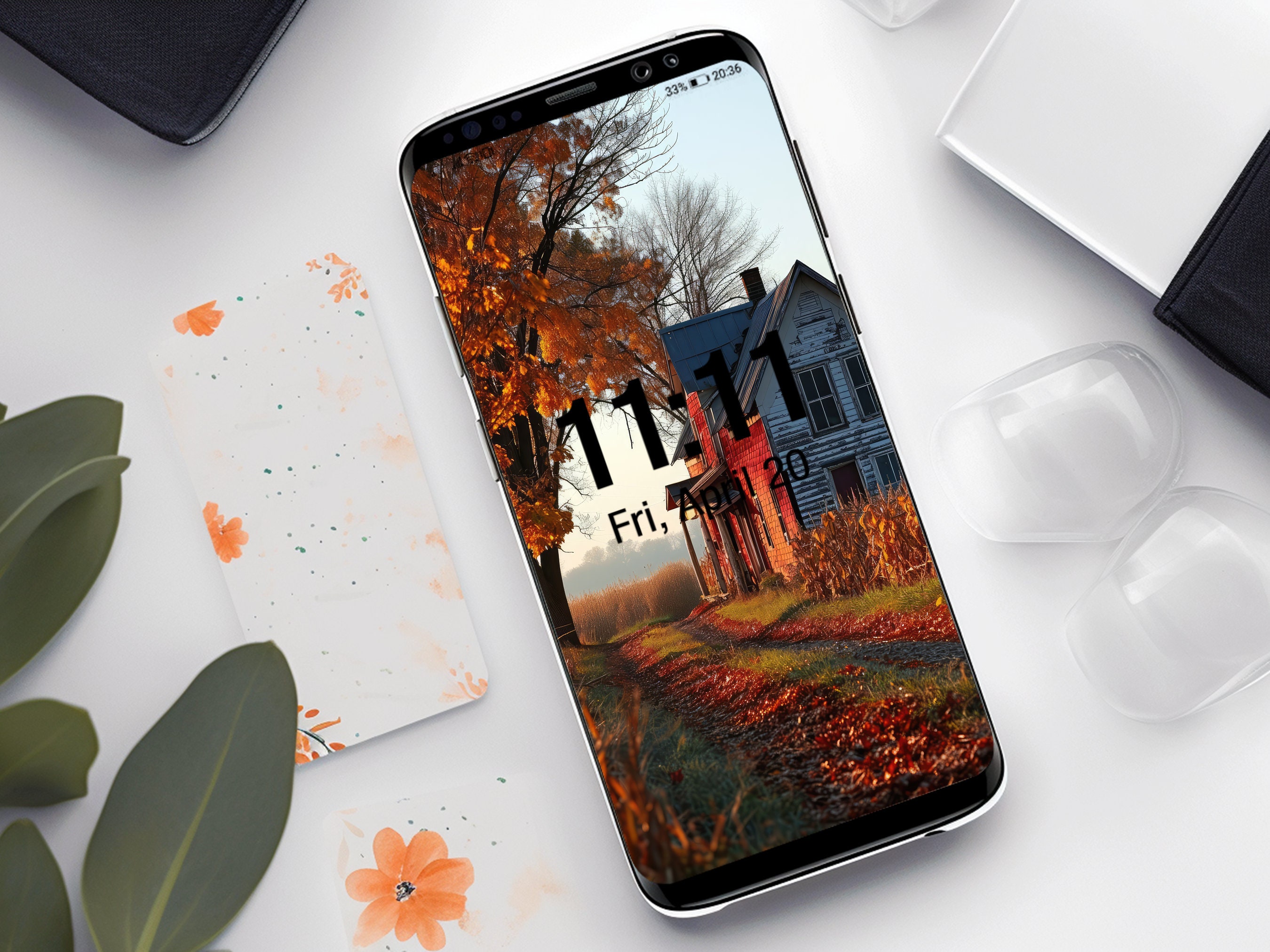 Rustic Farmhouse Phone Wallpaper 8 Digital Download Backgrounds Country ...