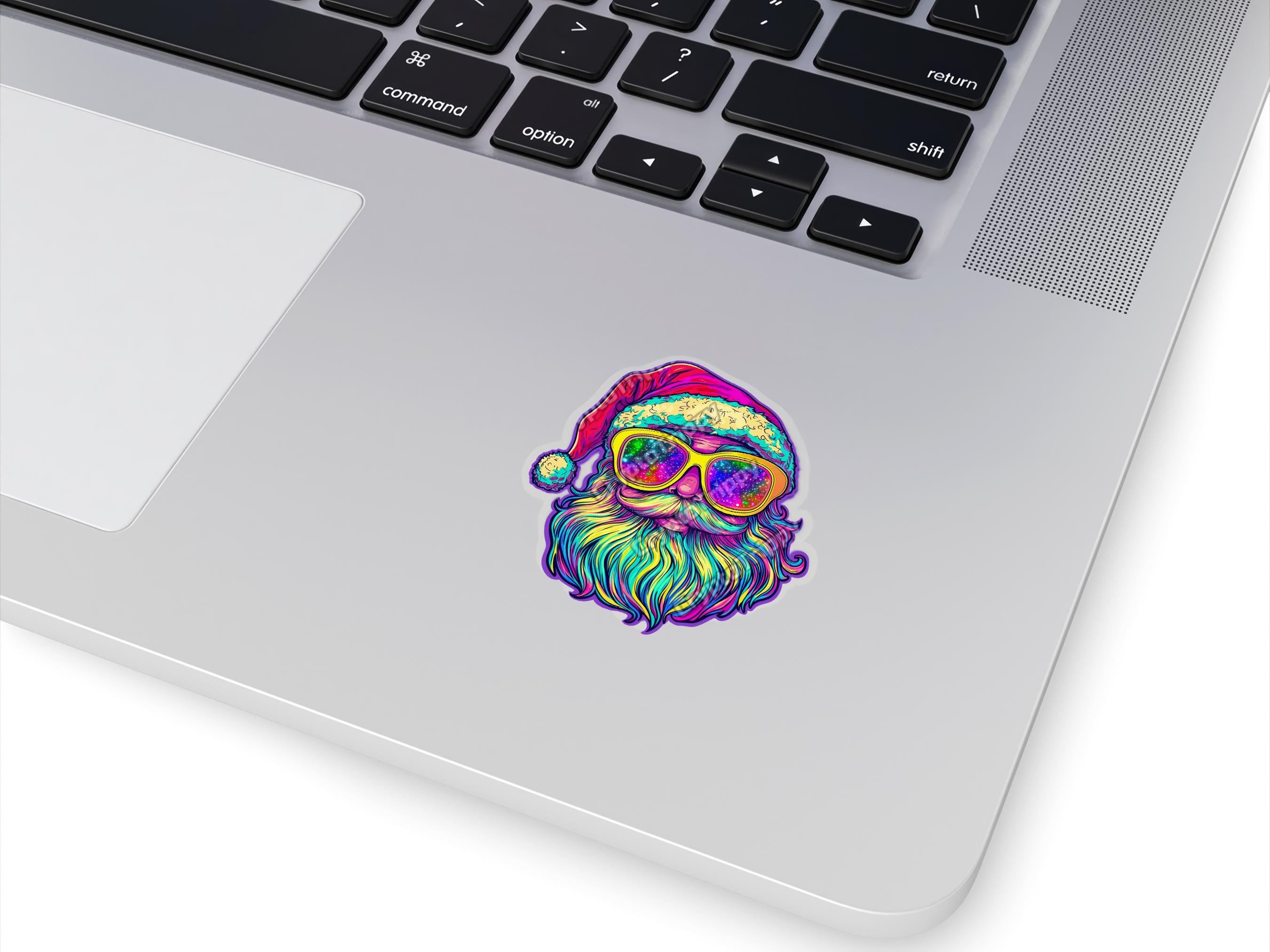 Trippy Santa Digital Download Transparent PNG SVG Psychedelic Santa ...