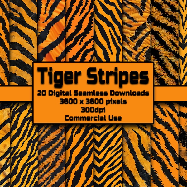 Tiger Stripe Wallpaper - Etsy UK