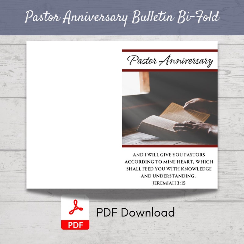 Pastor Anniversary Program - Etsy