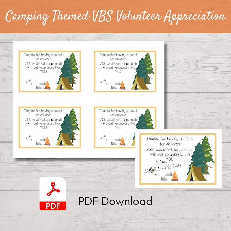 Camping Thank You - Etsy