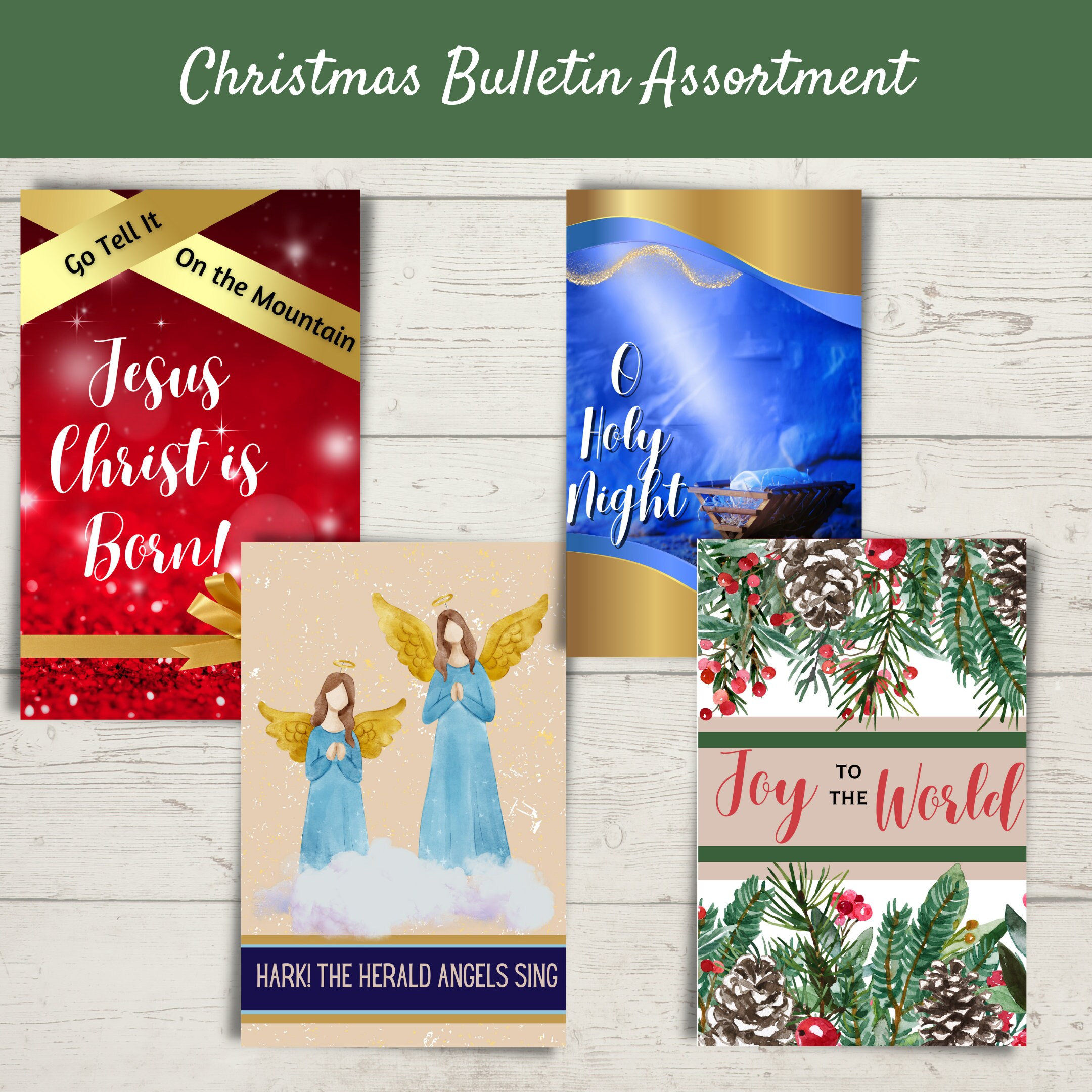 Church Bulletin Covers | Bi-fold Design | PDF | Christmas Carols | Joy ...