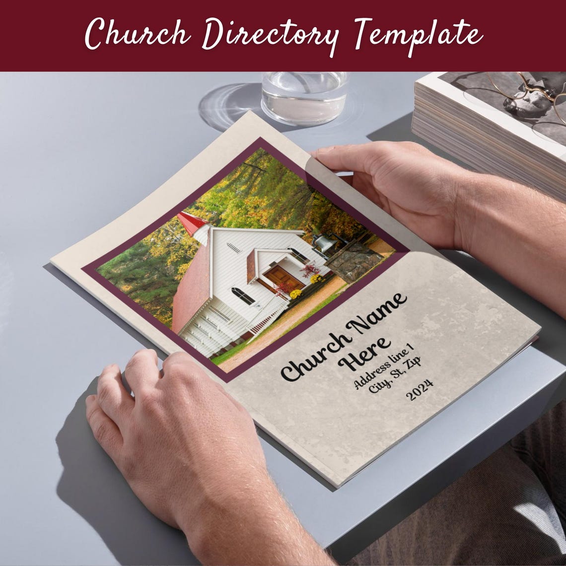 Church Directory Template - Canva - Customize - 8 1/2 X 11 - Membership ...