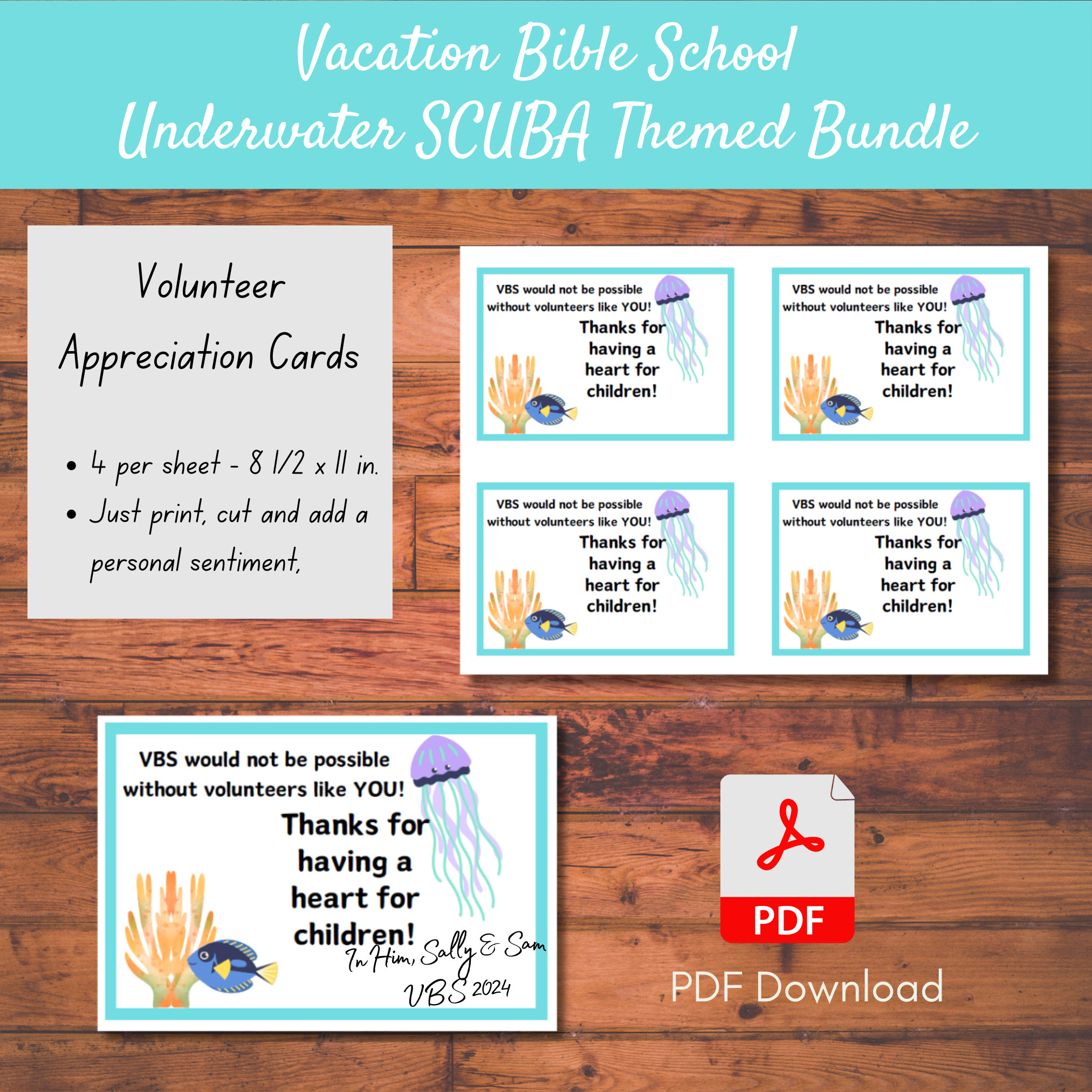Underwater VBS Printables Bundle – Scuba Theme (digital Download) - Etsy