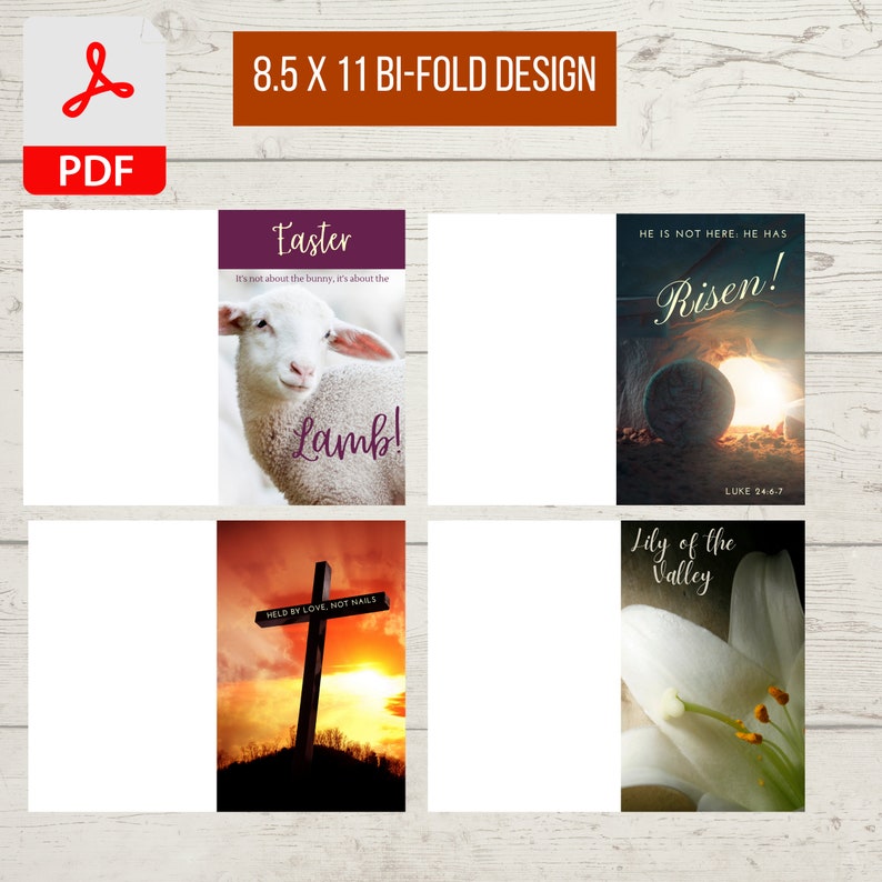 Easter Church Bulletin Cover | Resurrection Day Bulletin | PDF | Free ...