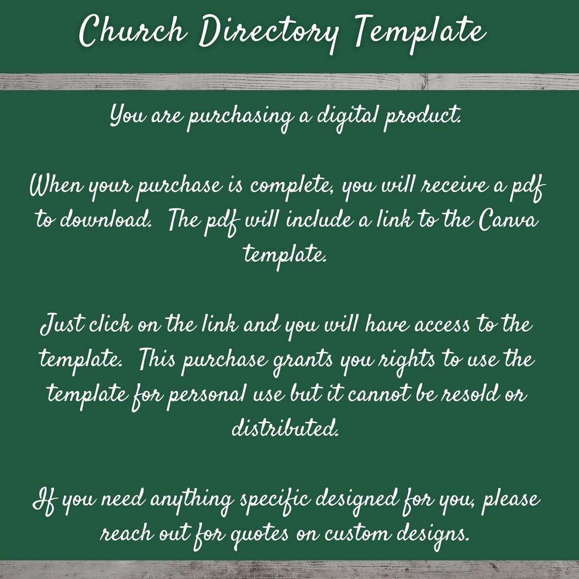Church Directory Template - Canva - Customize - 8 1/2 X 11 - Membership ...