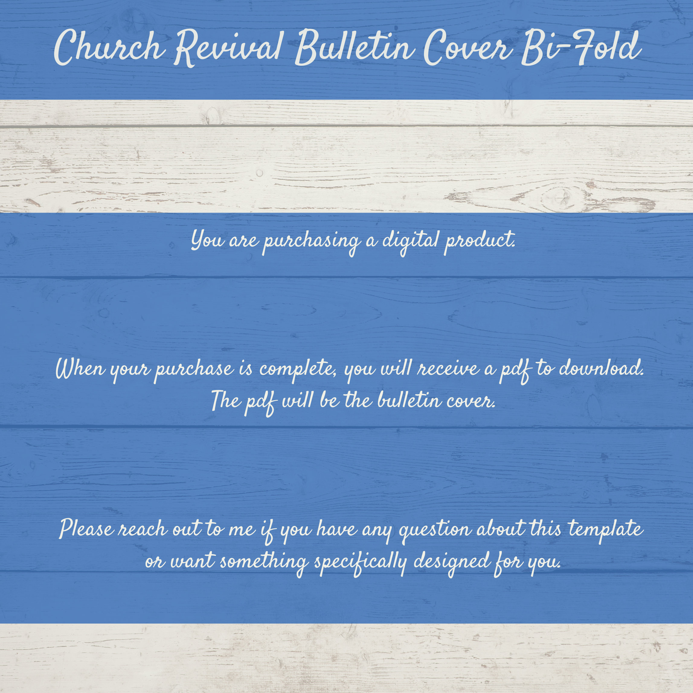 Church Revival Bulletin Cover | Bi-fold Design | PDF | Revive Us Again - Etsy