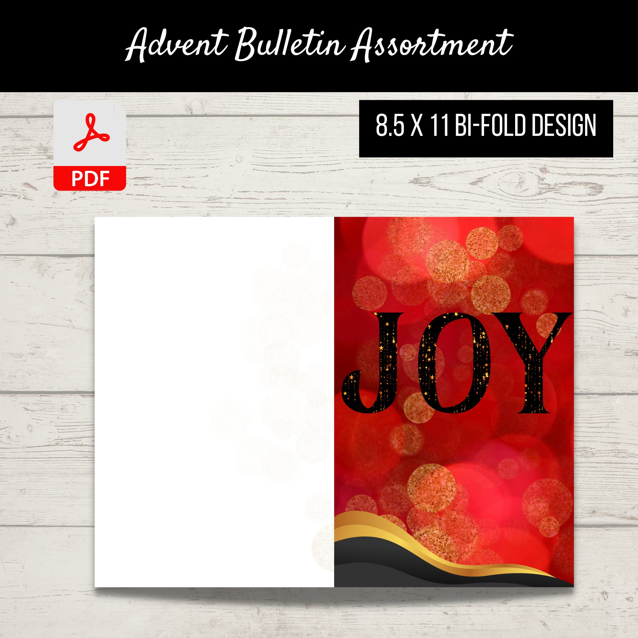 Advent Bulletin Covers | Advent Service Programs | Christmas Flyers ...