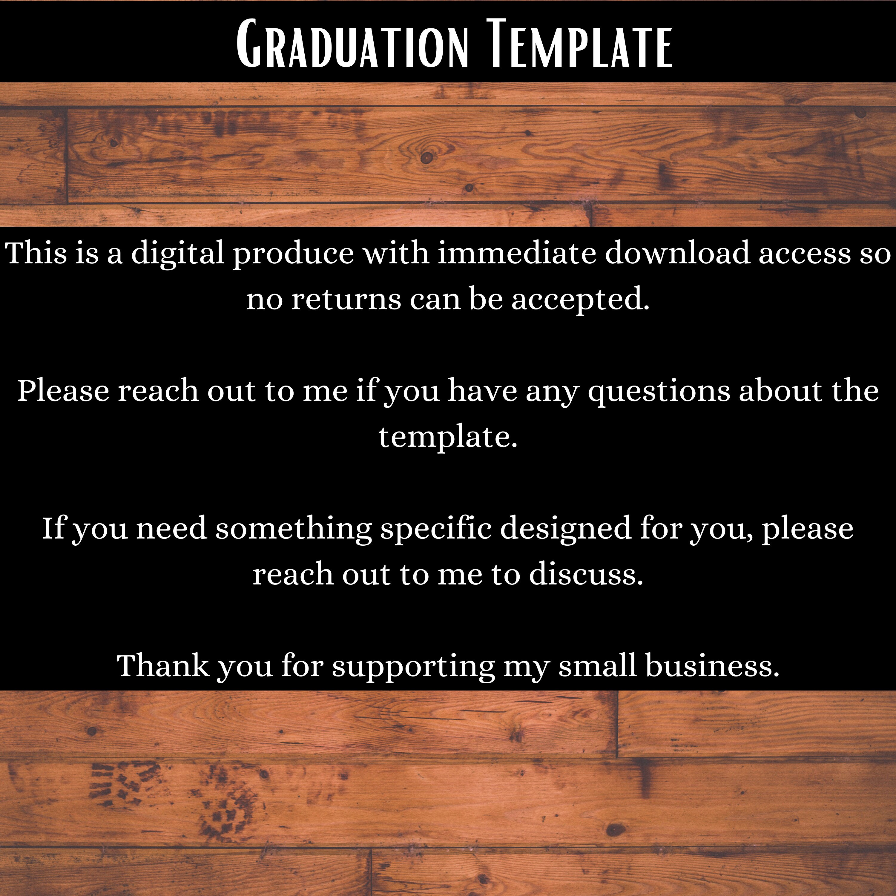 Graduation Announcement Template Future Plans Senior High School ...