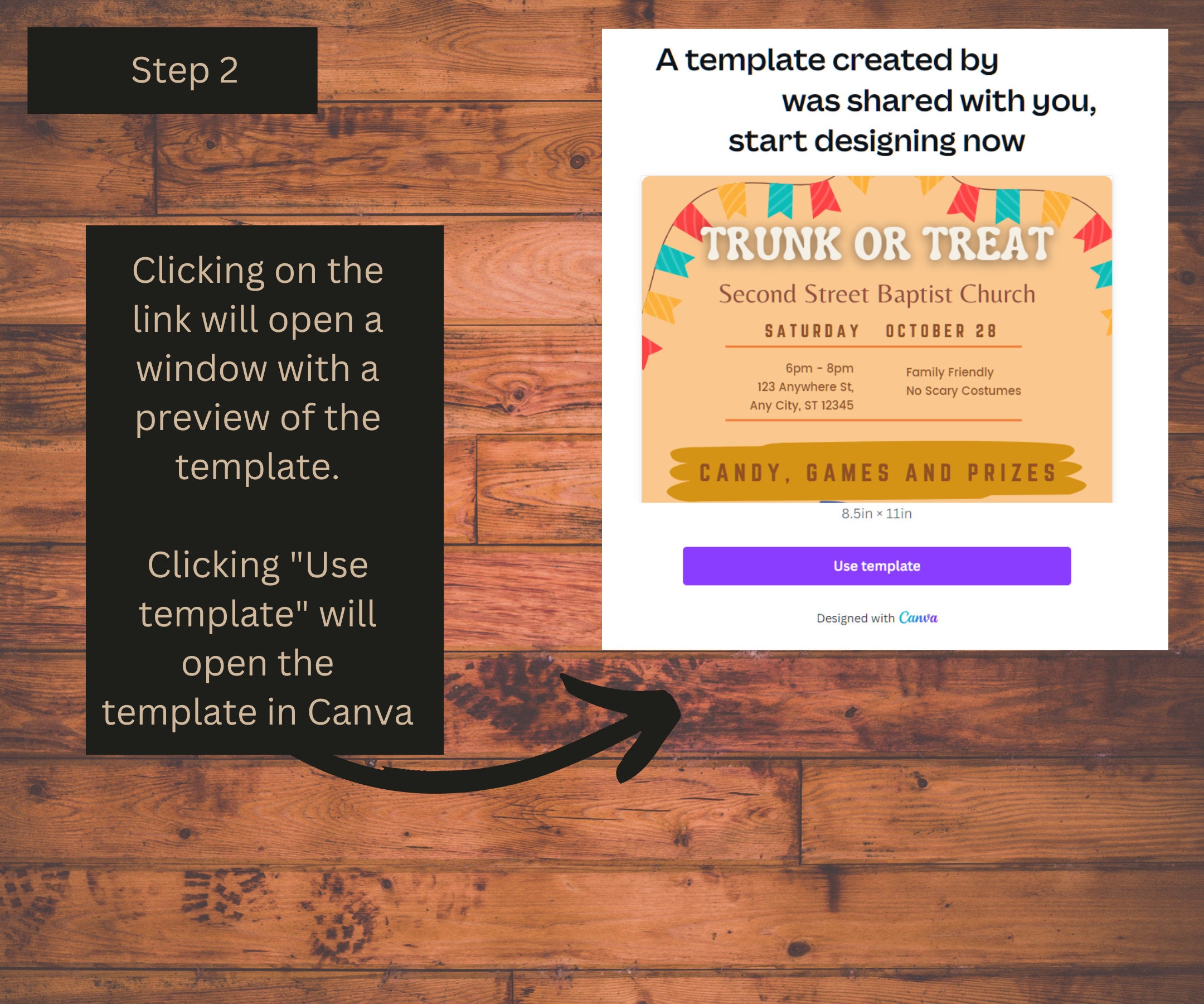 Trunk or Treat Flyer | Fall Festival | Halloween Party | Editable Canva ...