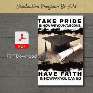 Graduation Program Cover | Bi-fold Design | PDF | Have Pride Faith ...