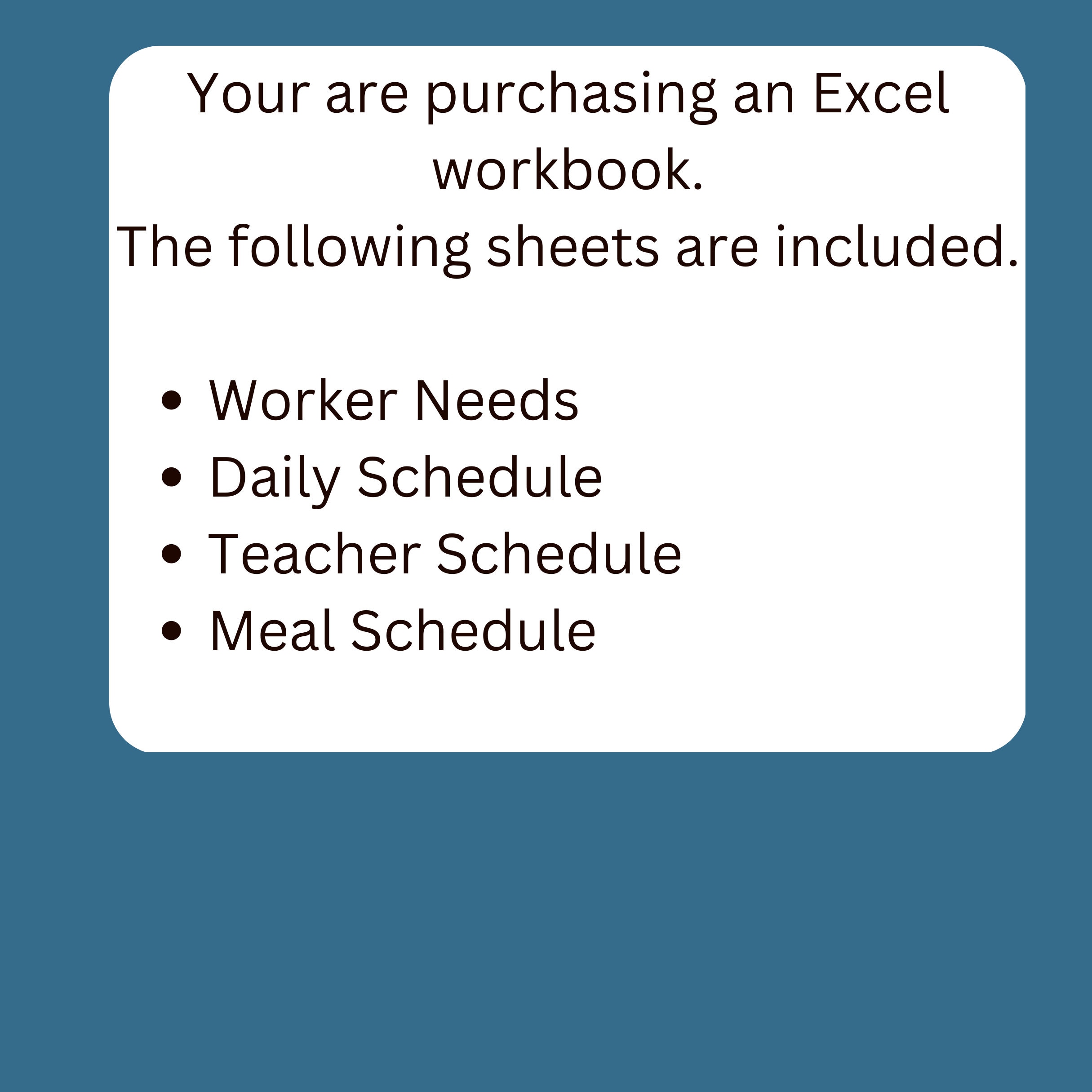 Vacation Bible School - 3 Day/5 Class Schedule - Etsy