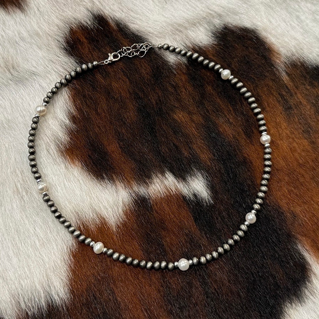 The “coastal Cowgirl” - Western Choker - Faux Navajo Pearl and ...