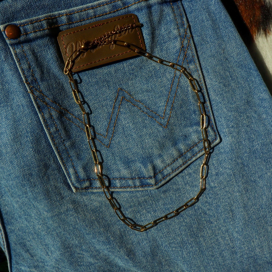 The “sidewinder” - Western Chain Necklace - Paperclip Chain Necklace - Etsy