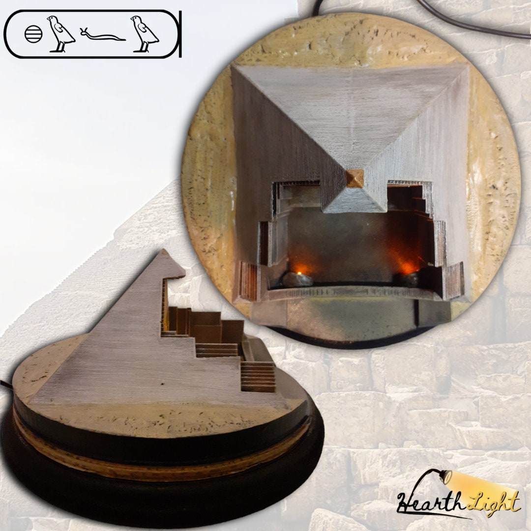 Great Pyramid of Giza Cutaway Scale Model Lamp Akhet Khufu - Etsy UK