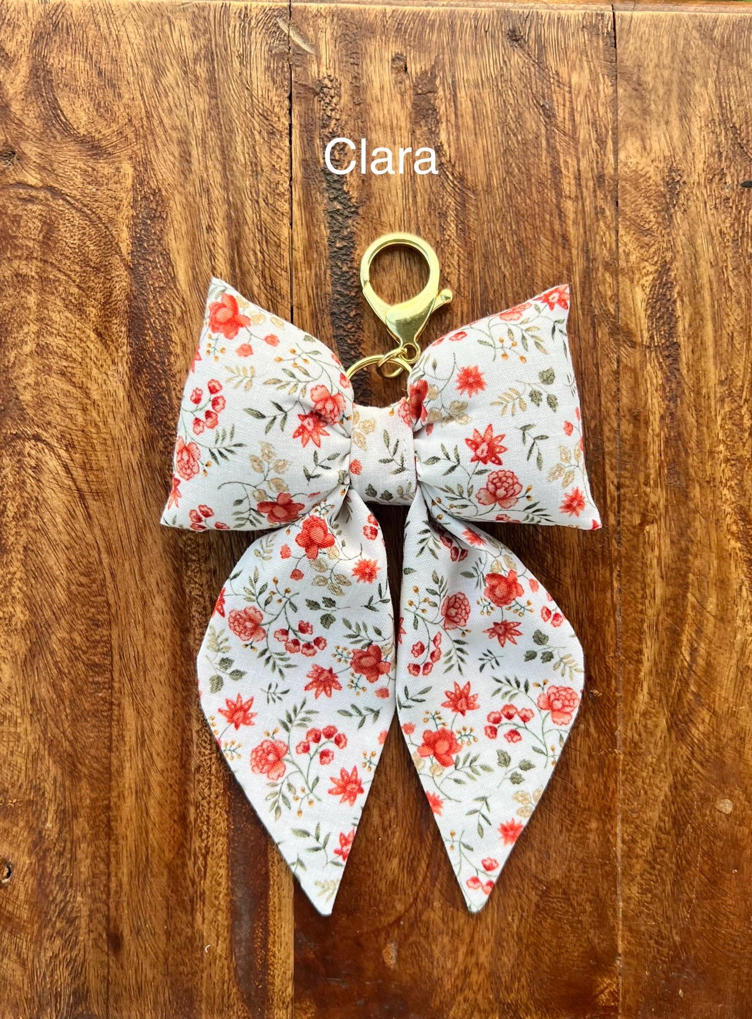 Adorable Hand Sewed Puff Bow Keychains Perfect for Any Purse or Bag! - Etsy
