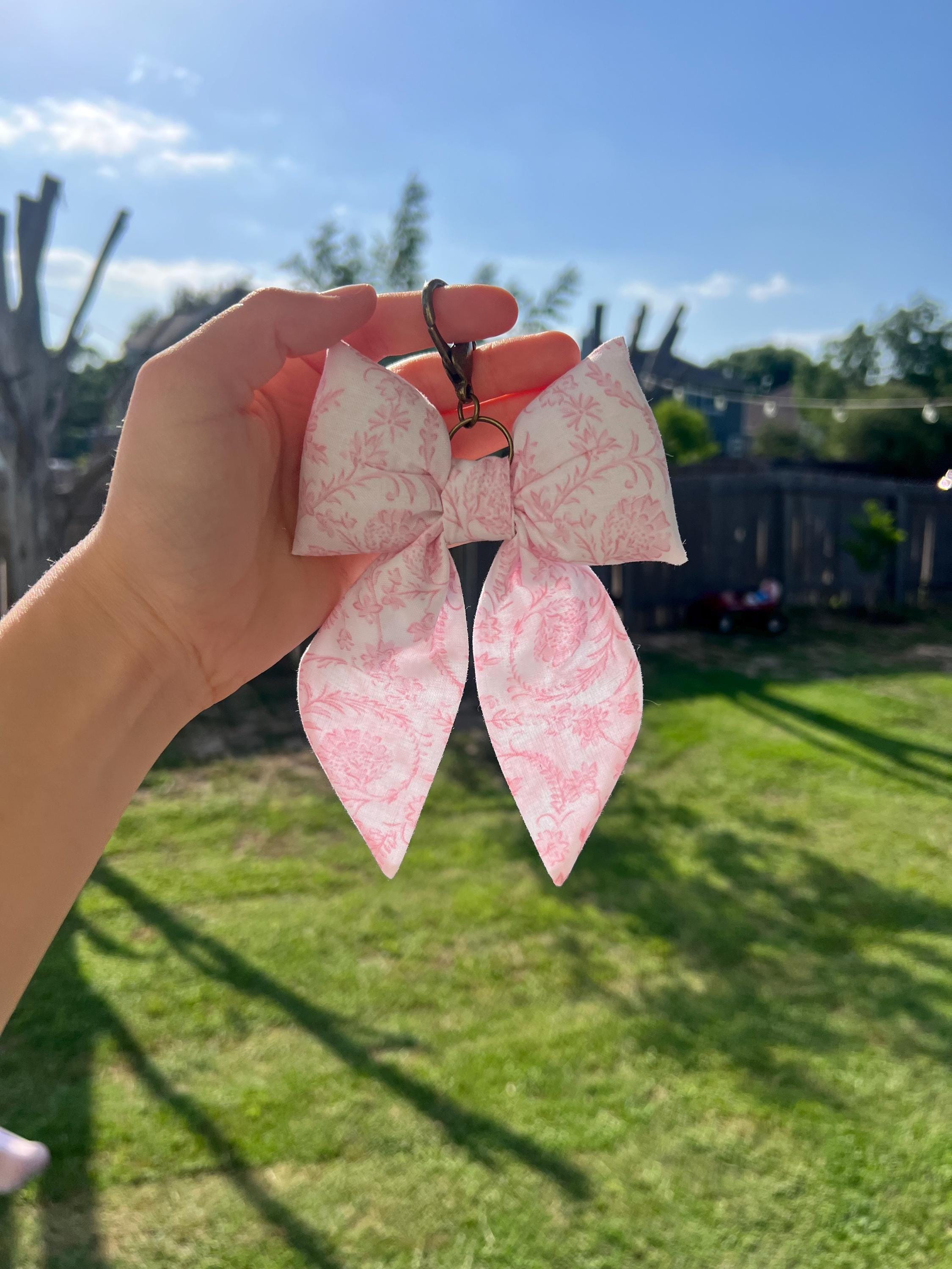 Adorable Hand Sewed Puff Bow Keychains Perfect for Any Bag or Purse! - Etsy