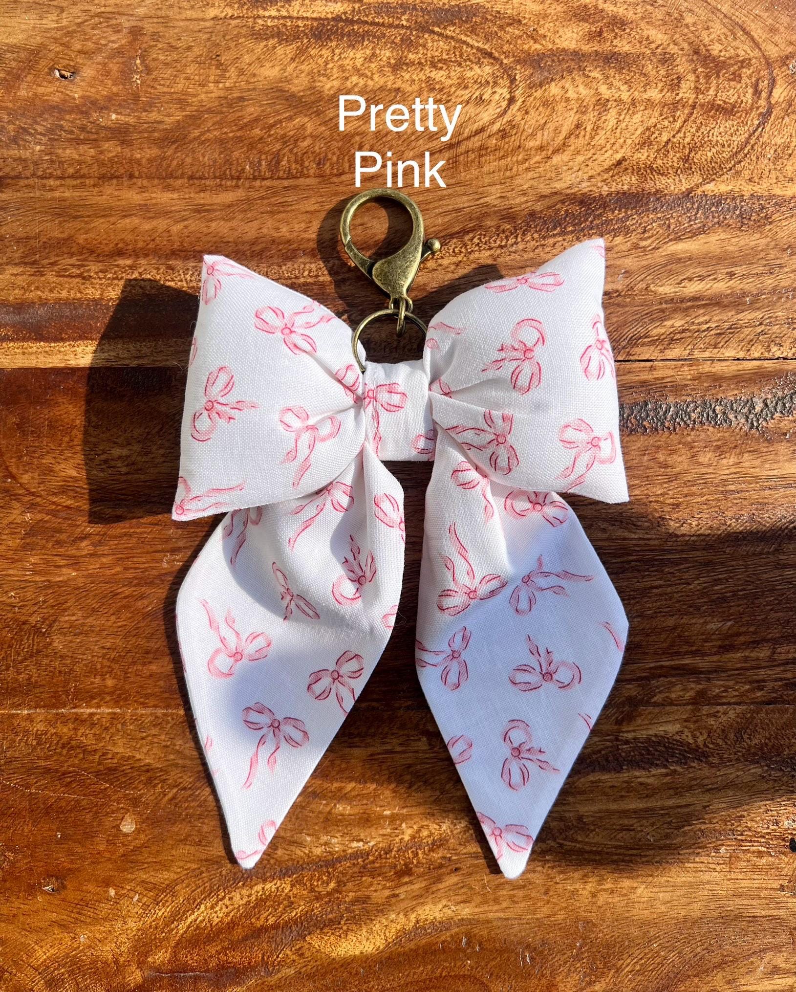 Adorable Hand Sewed Puff Bow Keychains Perfect for Any Bag or Purse! - Etsy