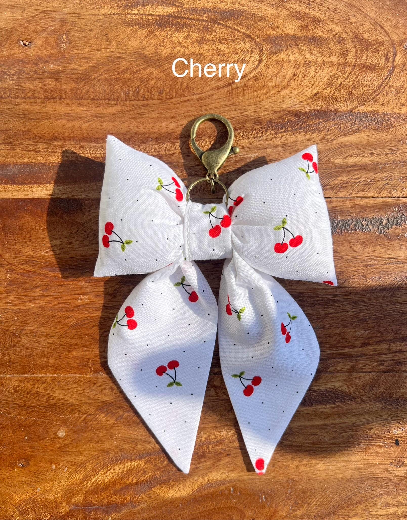 Adorable Hand Sewed Puff Bow Keychains Perfect for Any Bag or Purse! - Etsy
