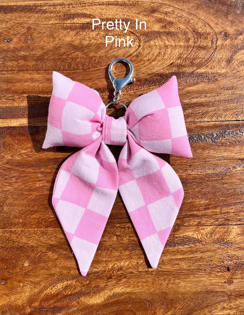 Adorable Hand Sewed Puff Bow Keychains for Any Bag or Purse!! - Etsy